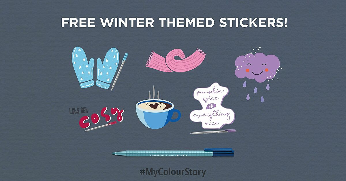 Download your free Winter themed stickers | STAEDTLER