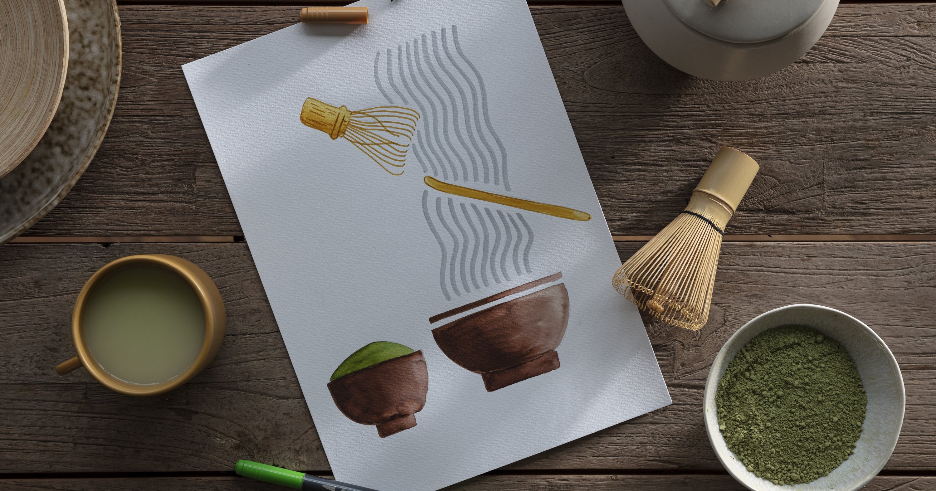 Japandi Matcha drawing | STAEDTLER