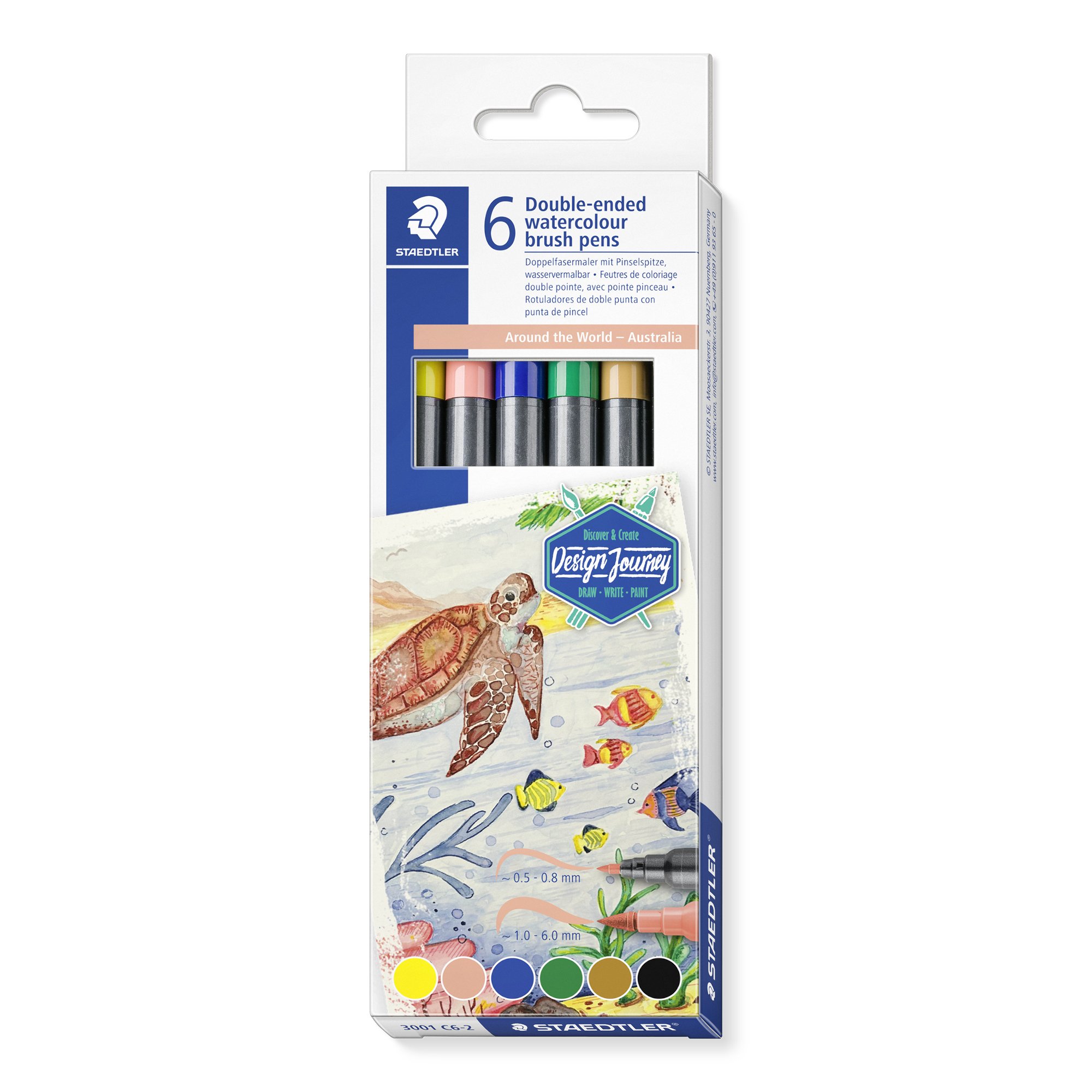 STAEDTLER® 3001 - Double-ended watercolour brush pen | STAEDTLER