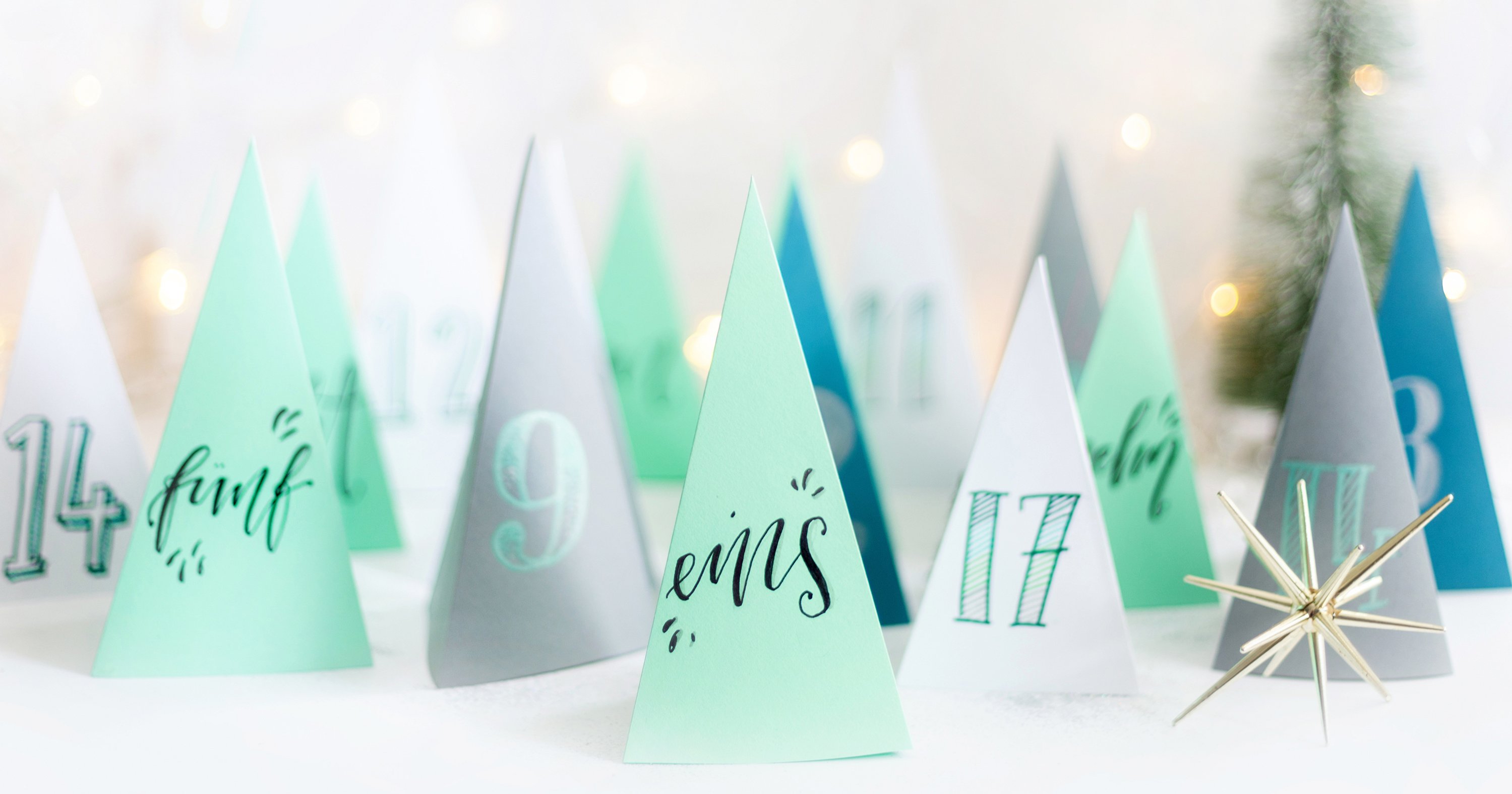 DIY Christmas forest advent calendar | STAEDTLER