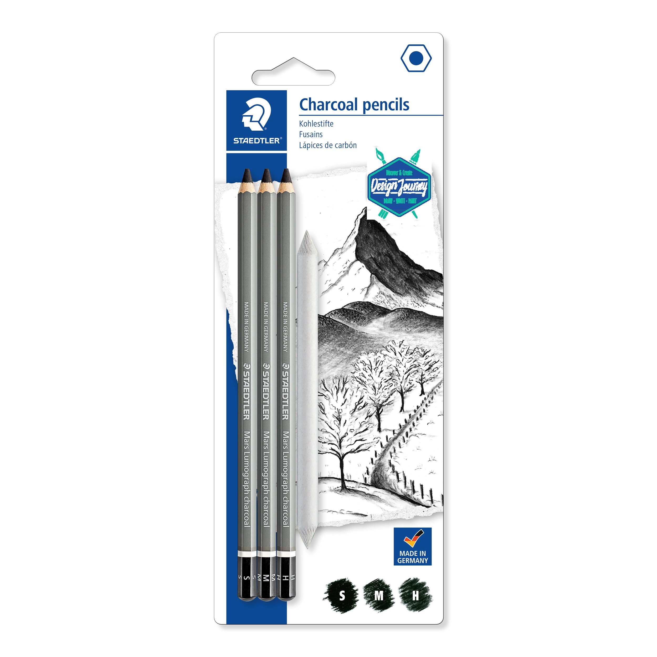 Mars® Lumograph® charcoal 100C - Charcoal pencil | STAEDTLER