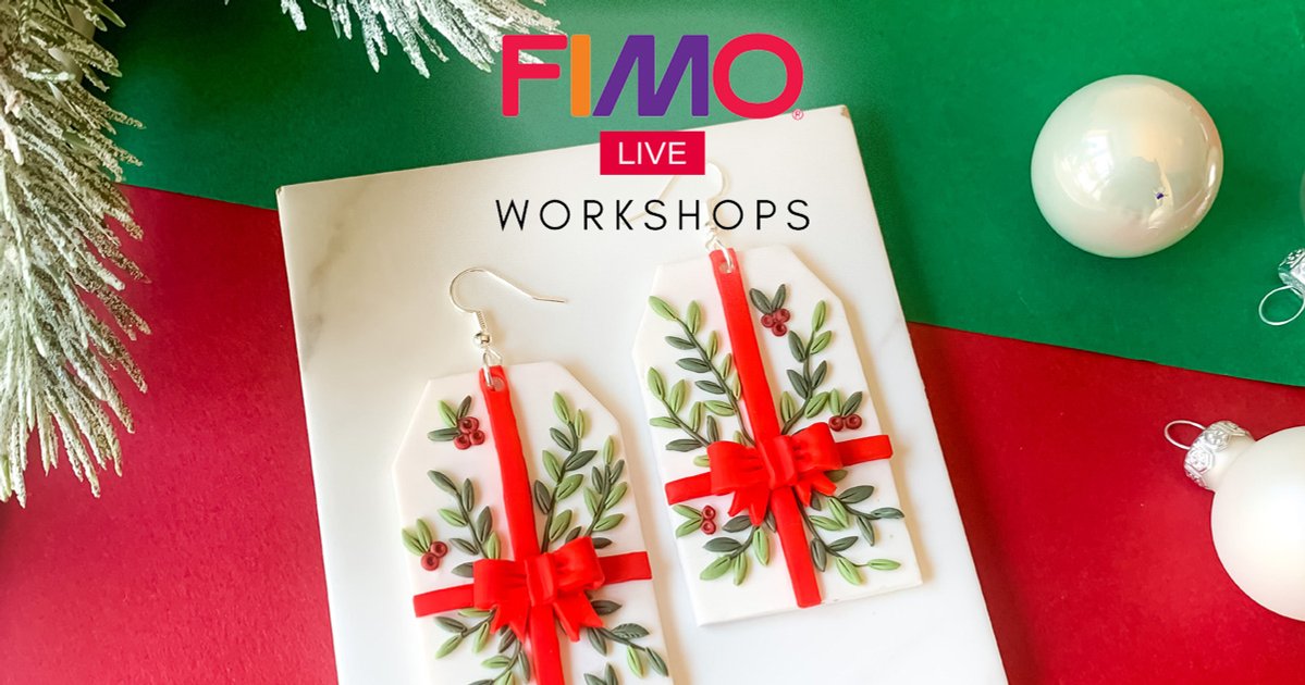 Gift Tag Earrings made out with FIMO soft with Emma | STAEDTLER