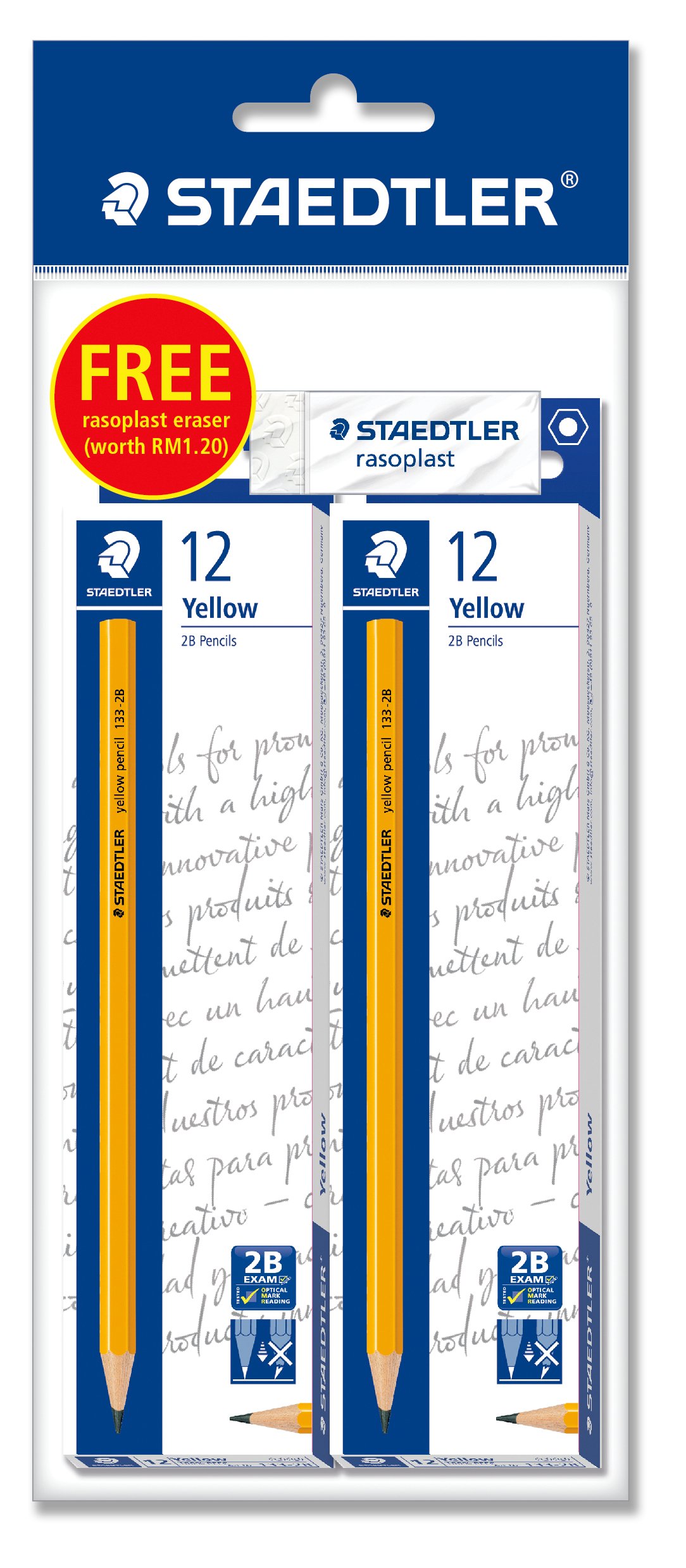 STAEDTLER® yellow pencil 133 - Graphite pencil unsharpened | STAEDTLER