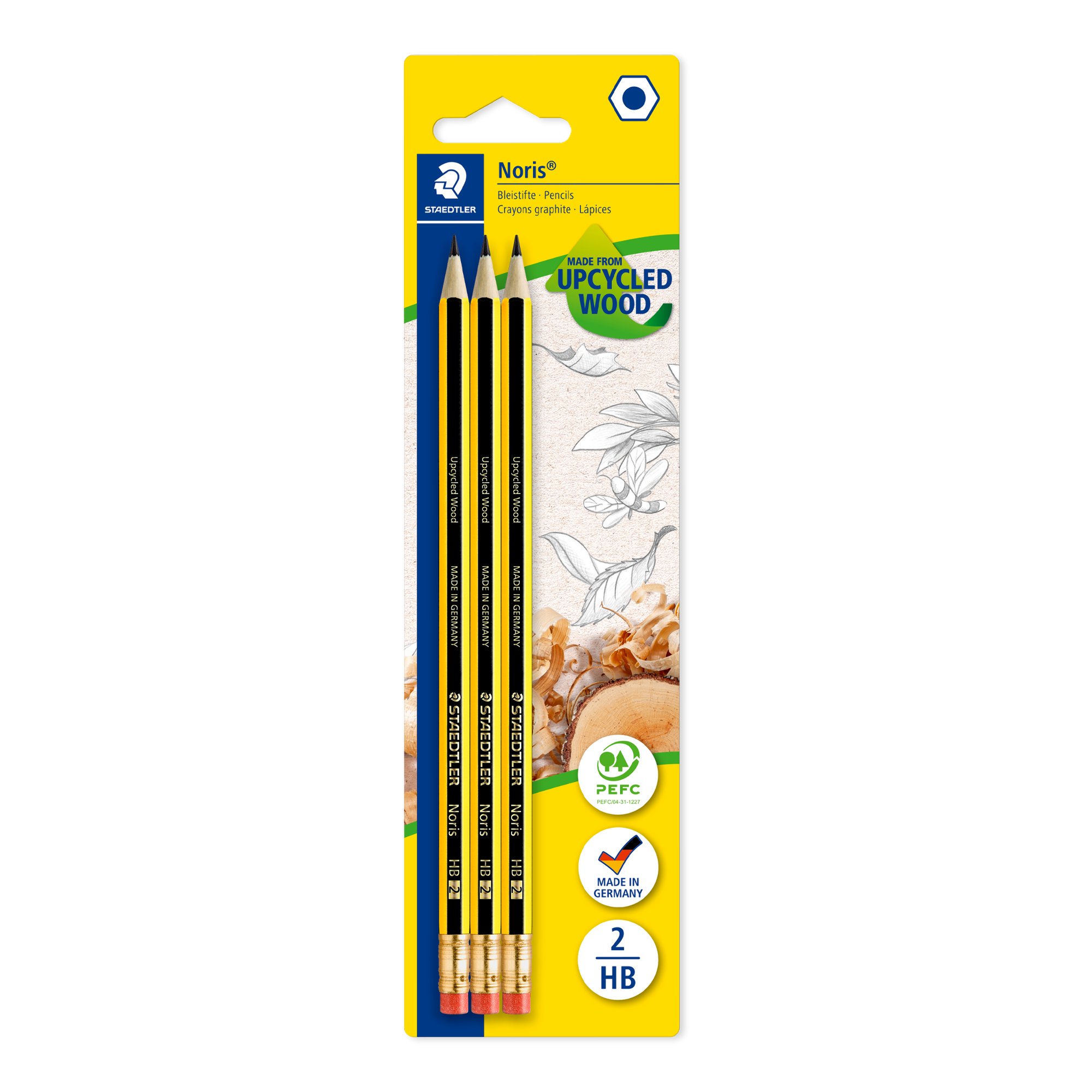 Noris® 122 - Graphite pencil with eraser tip | STAEDTLER