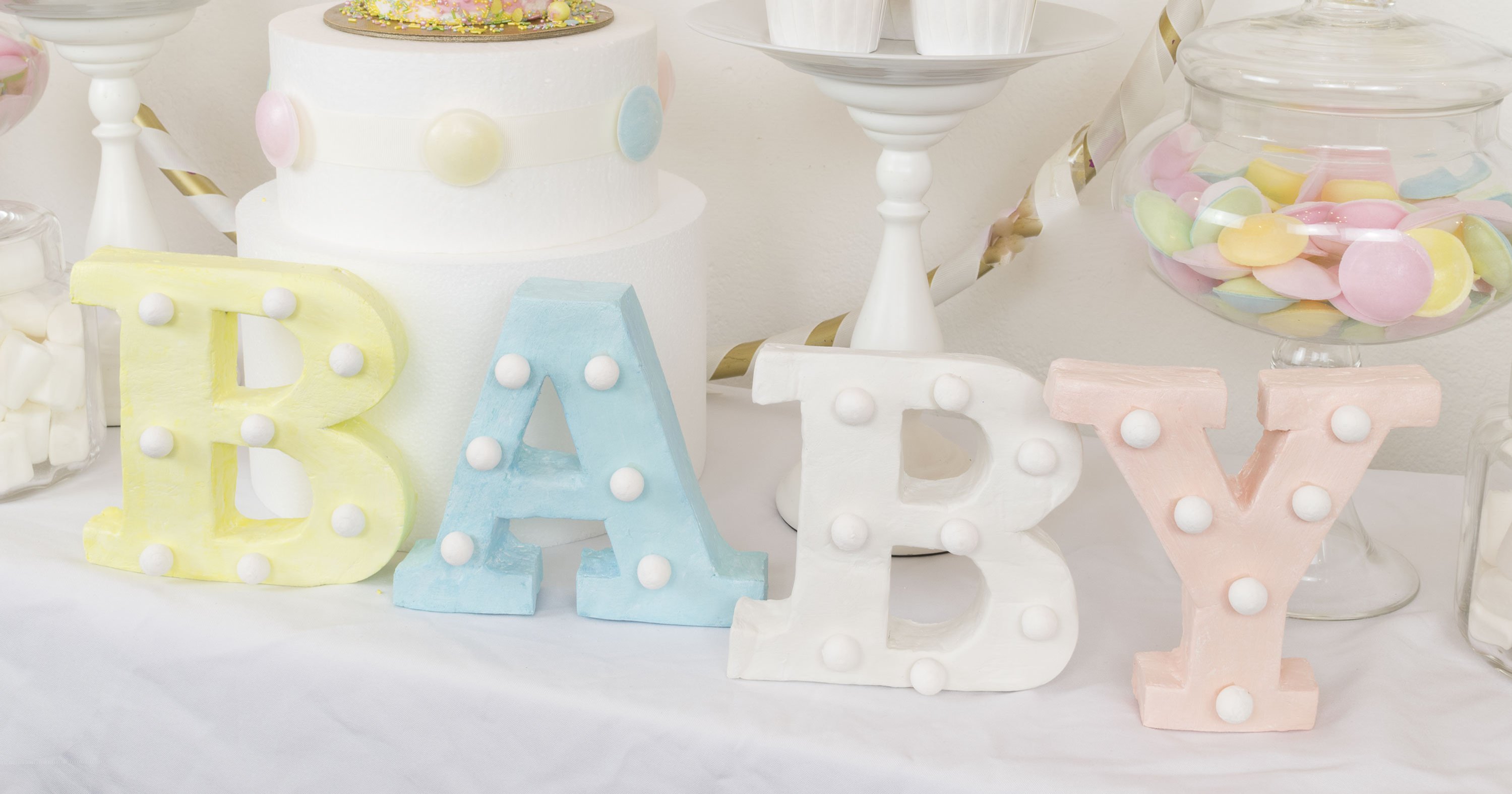 Baby Shower – marquee lights letters | STAEDTLER