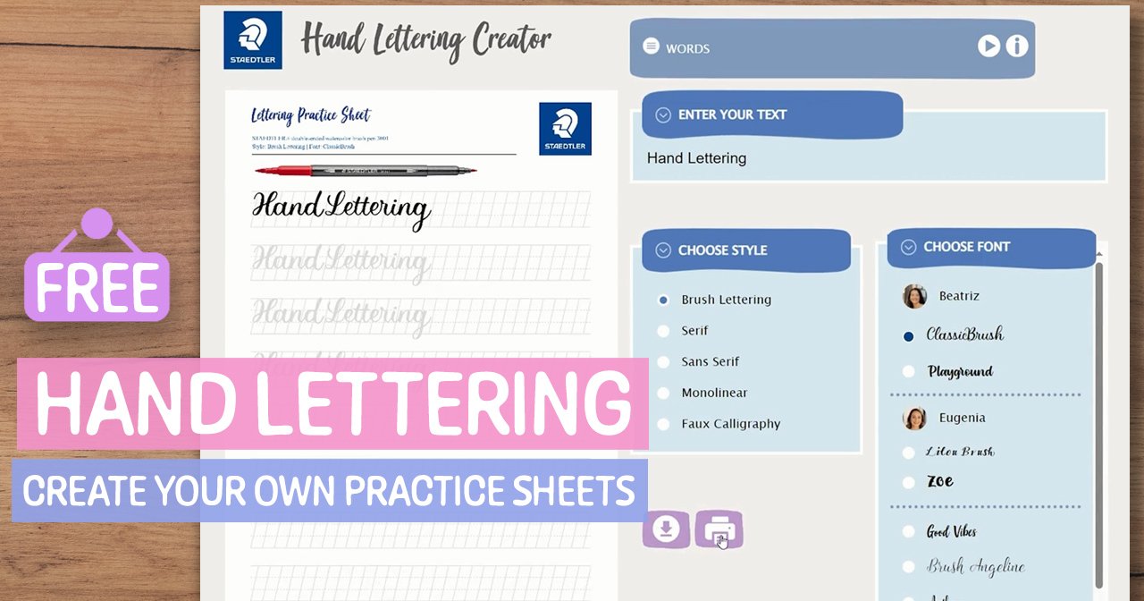 Learn hand lettering with the new Creator from STAEDTLER | STAEDTLER