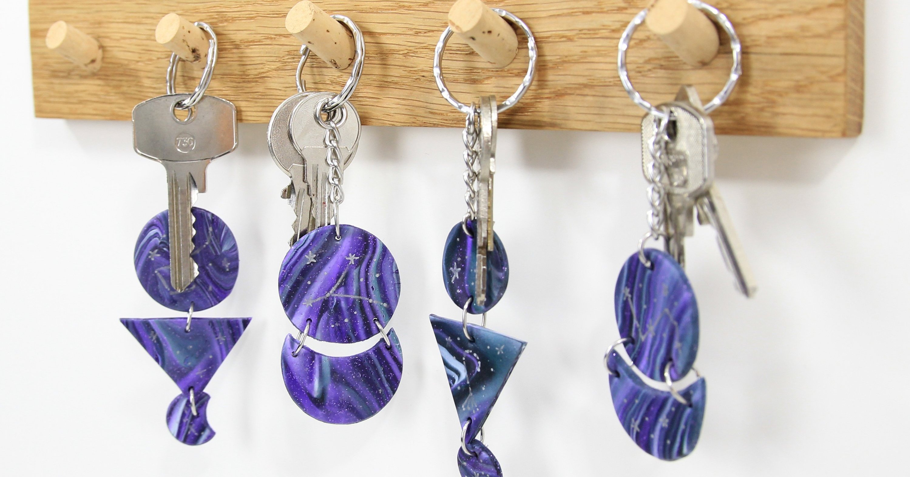 Zodiac sign key chains made of FIMO | STAEDTLER