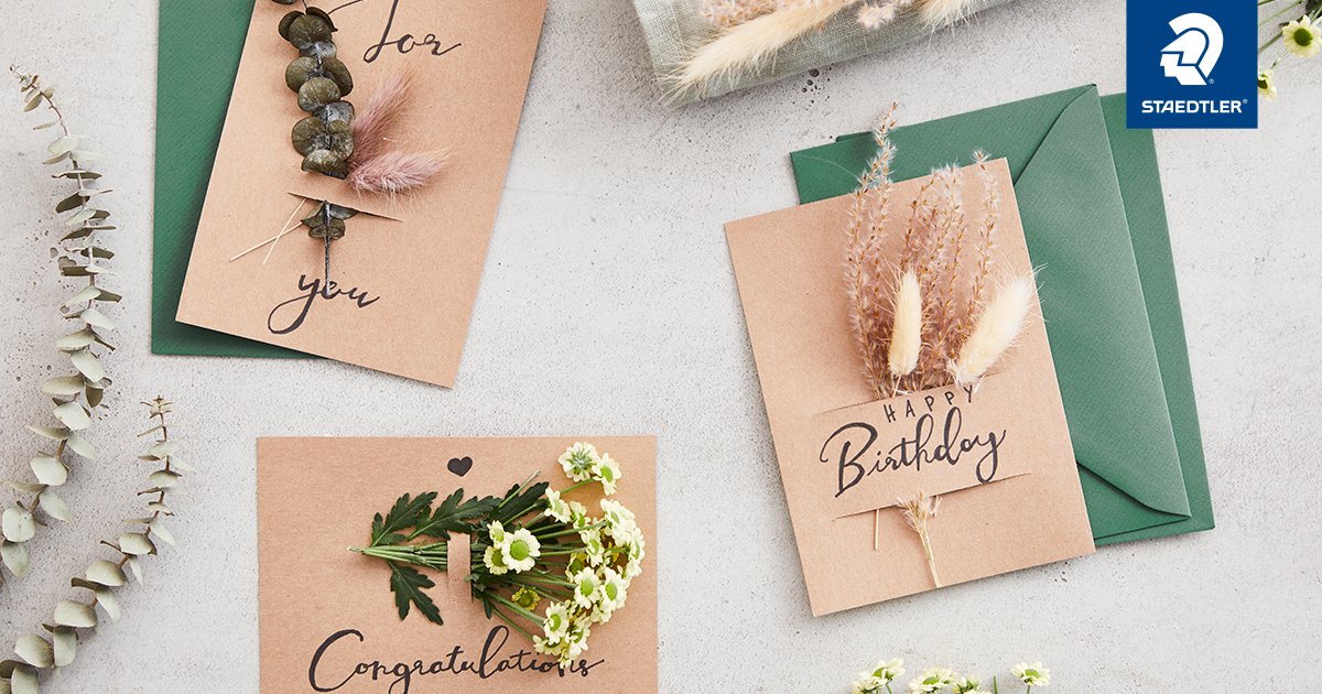 Lettering – pigment liner greeting cards | STAEDTLER