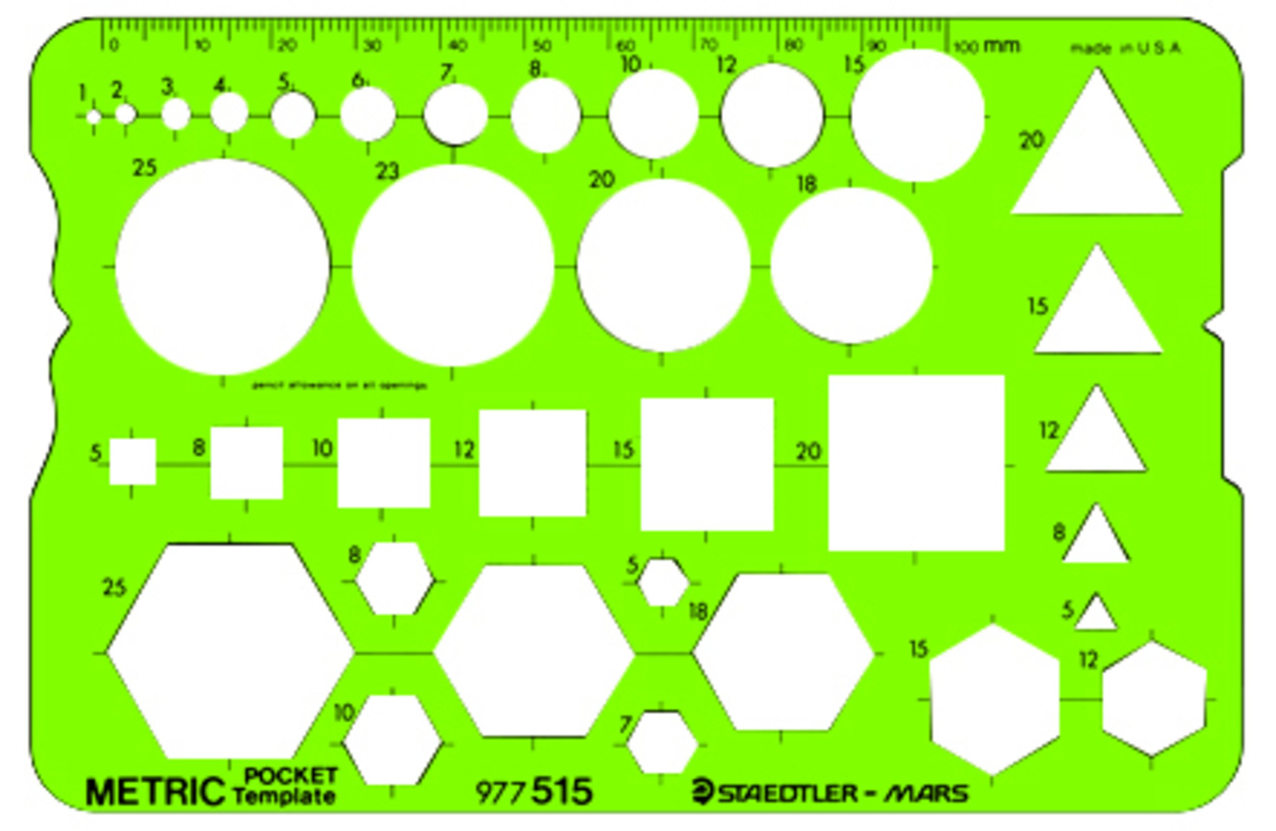 STAEDTLER® 977 5 - Template metric | STAEDTLER
