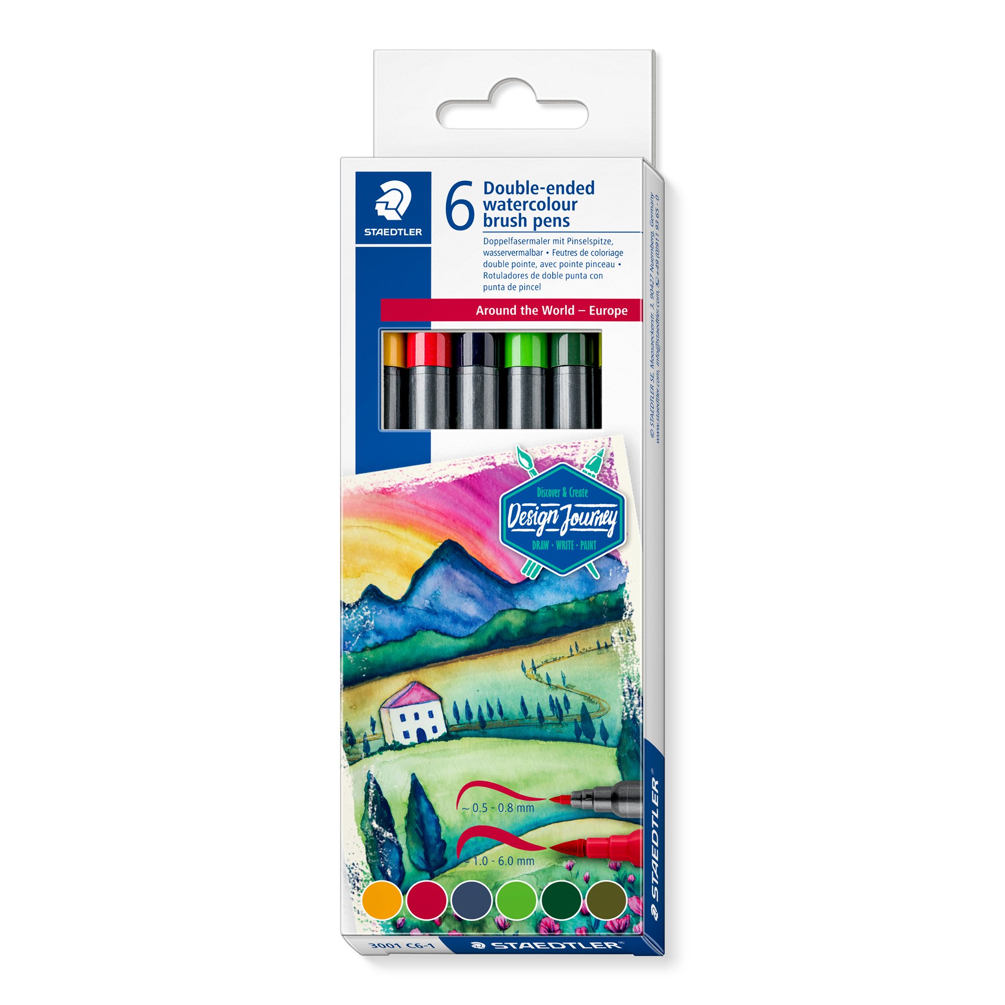 STAEDTLER® 3001 - Double-ended watercolour brush pen | STAEDTLER