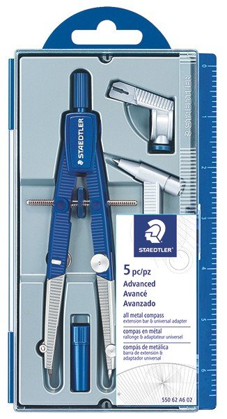Noris® 550 01/02 - School compass metal with extension bar | STAEDTLER