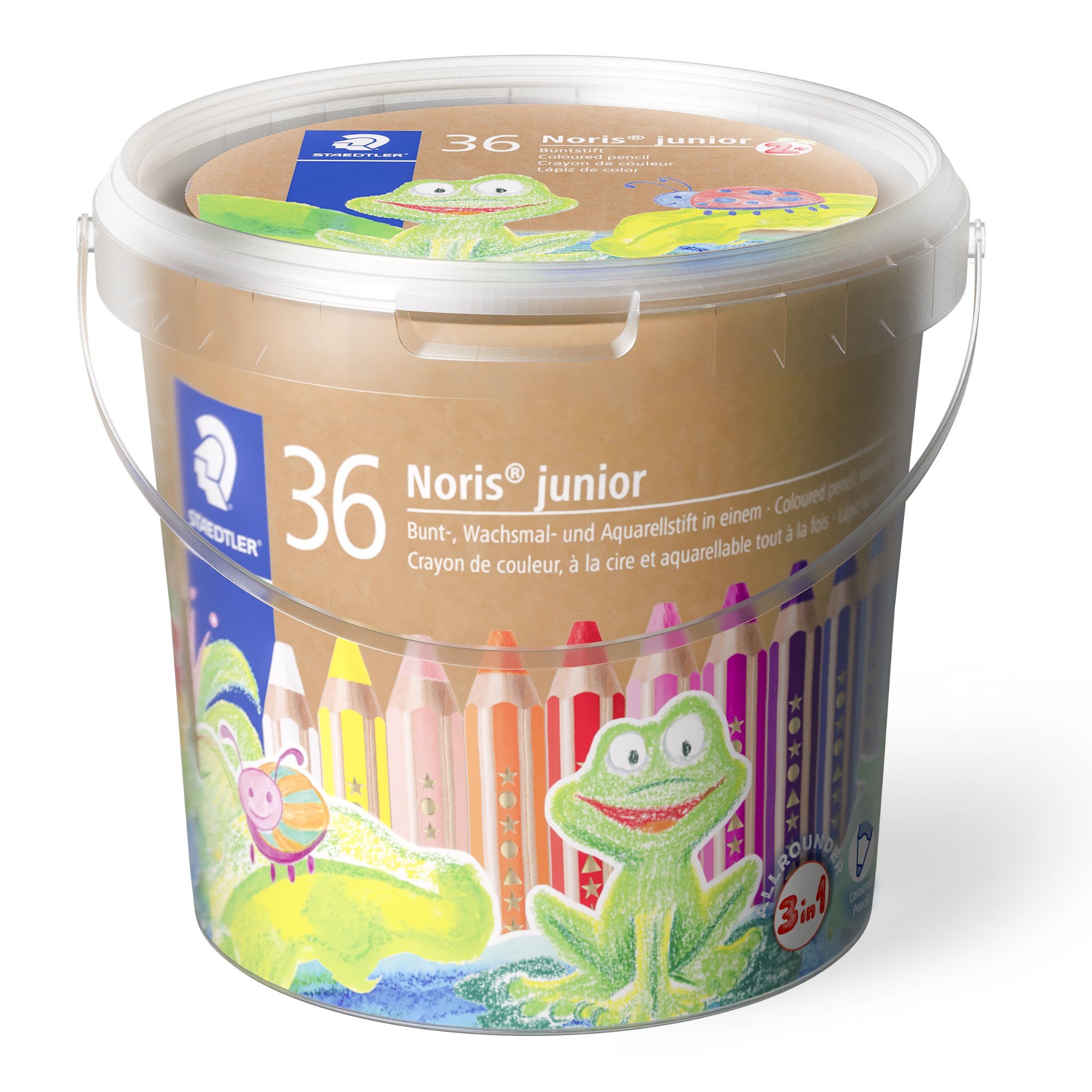 Noris® junior 140 - Crayon de couleur hexagonal gros module 3 en 1 ...