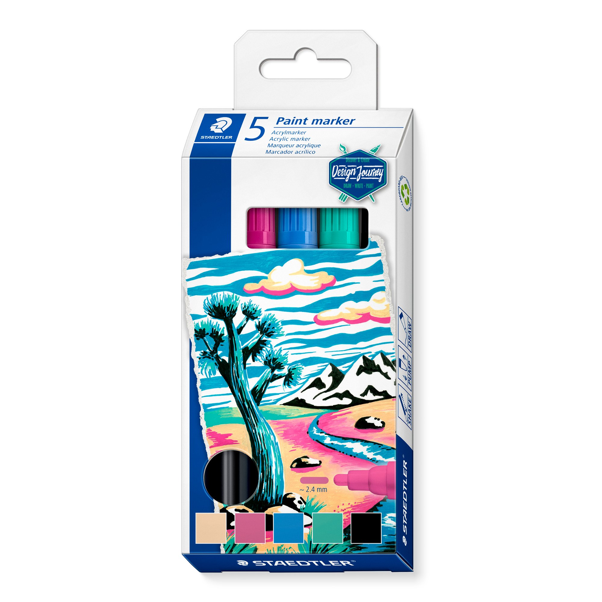 Lumocolor® paint marker 349 - Rotulador acrílico con punta redonda ...