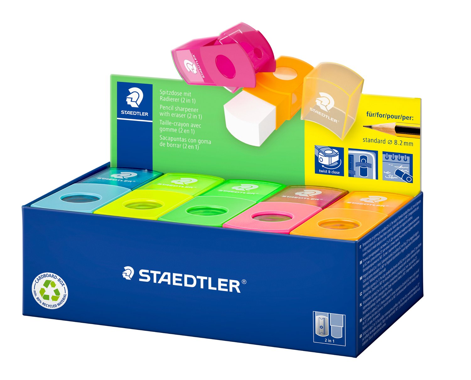STAEDTLER® 511 SE - Sharpener with eraser (2in1) | STAEDTLER