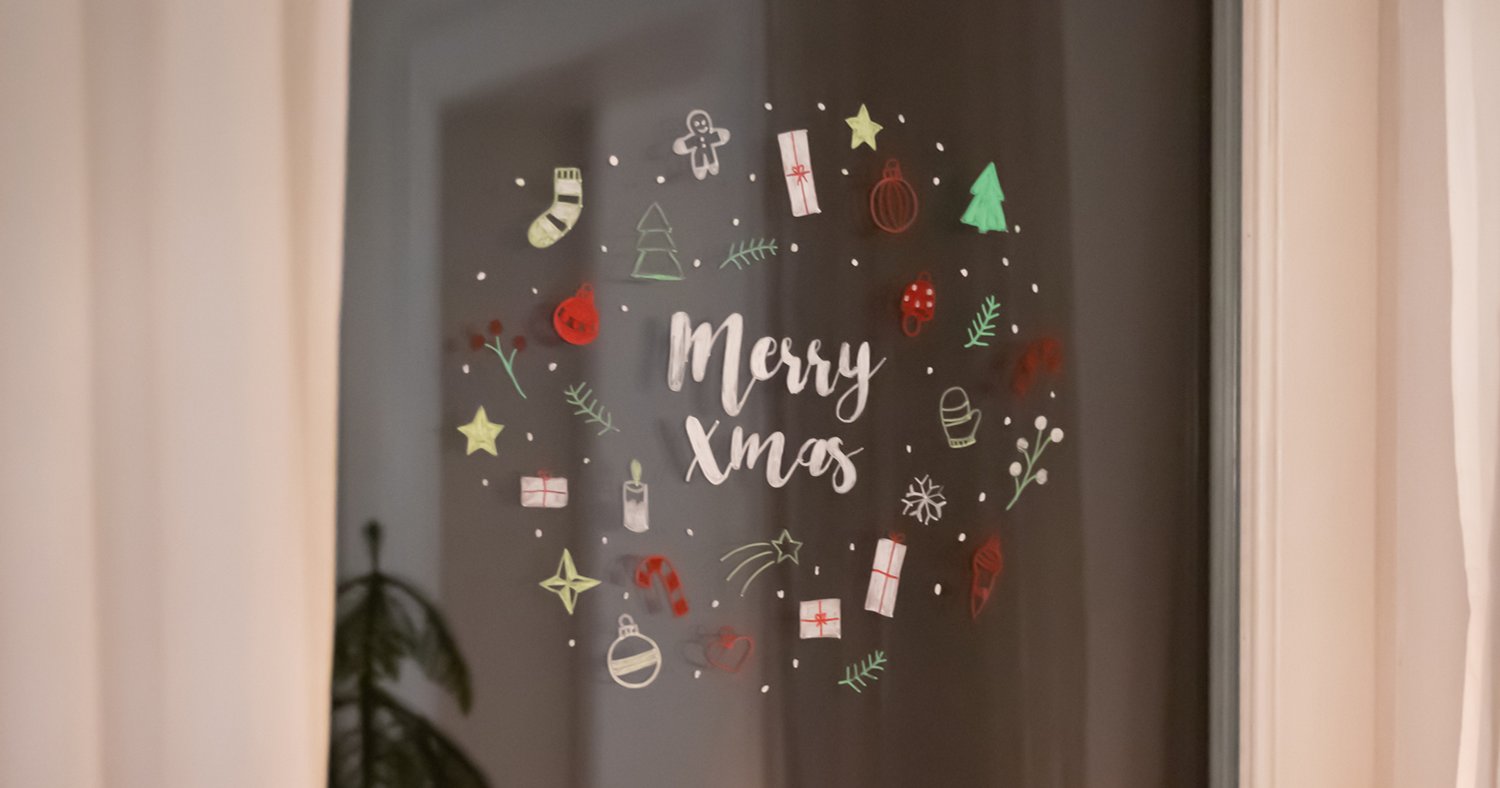 Christmas window design with chalk markers | STAEDTLER