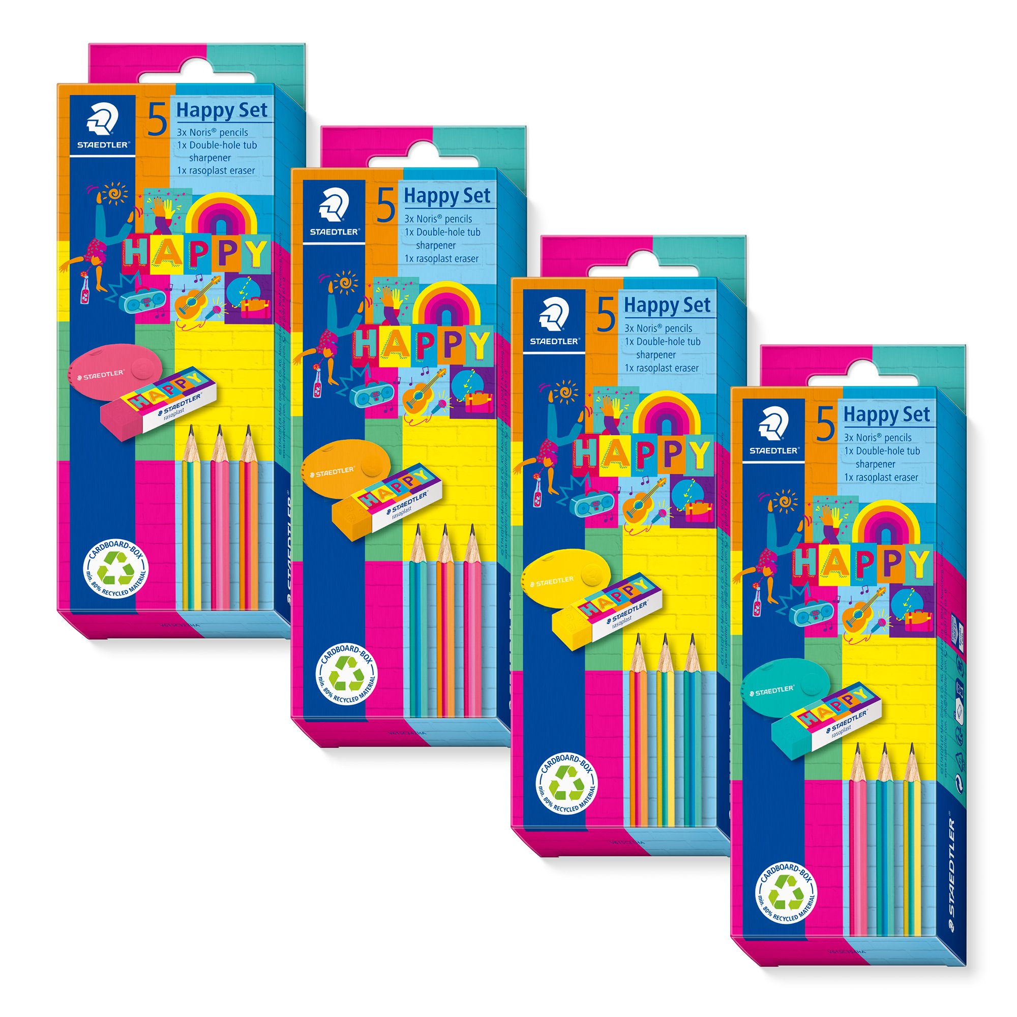 STAEDTLER® Happy Set 61 SC3 HA - Sets mixtes - Série tendance "Happy ...