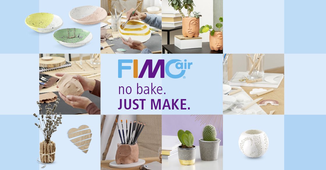 Hacer manualidades con la pasta de modelar de secado al aire FIMOair es ...